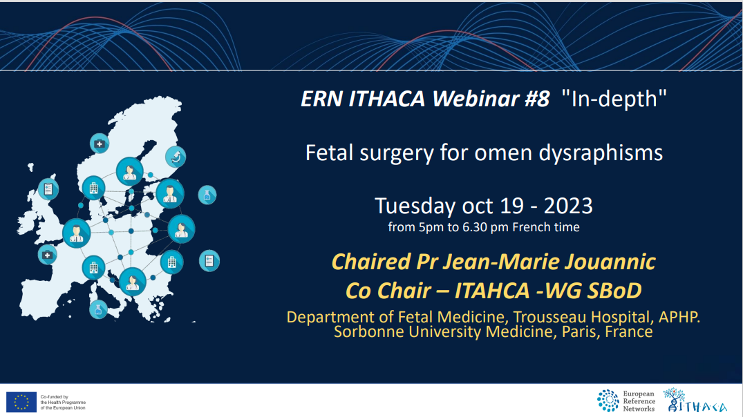 ERN-ITHACA Webinar 8 "Fetal surgery for omen dysraphisms" - ERN ITHACA