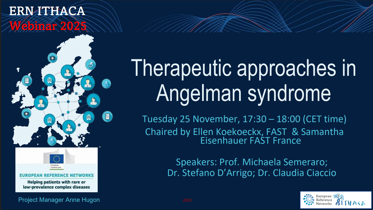 ERN-ITHACA webinar: Therapeutic approaches in Angleman Syndrome - ERN ...
